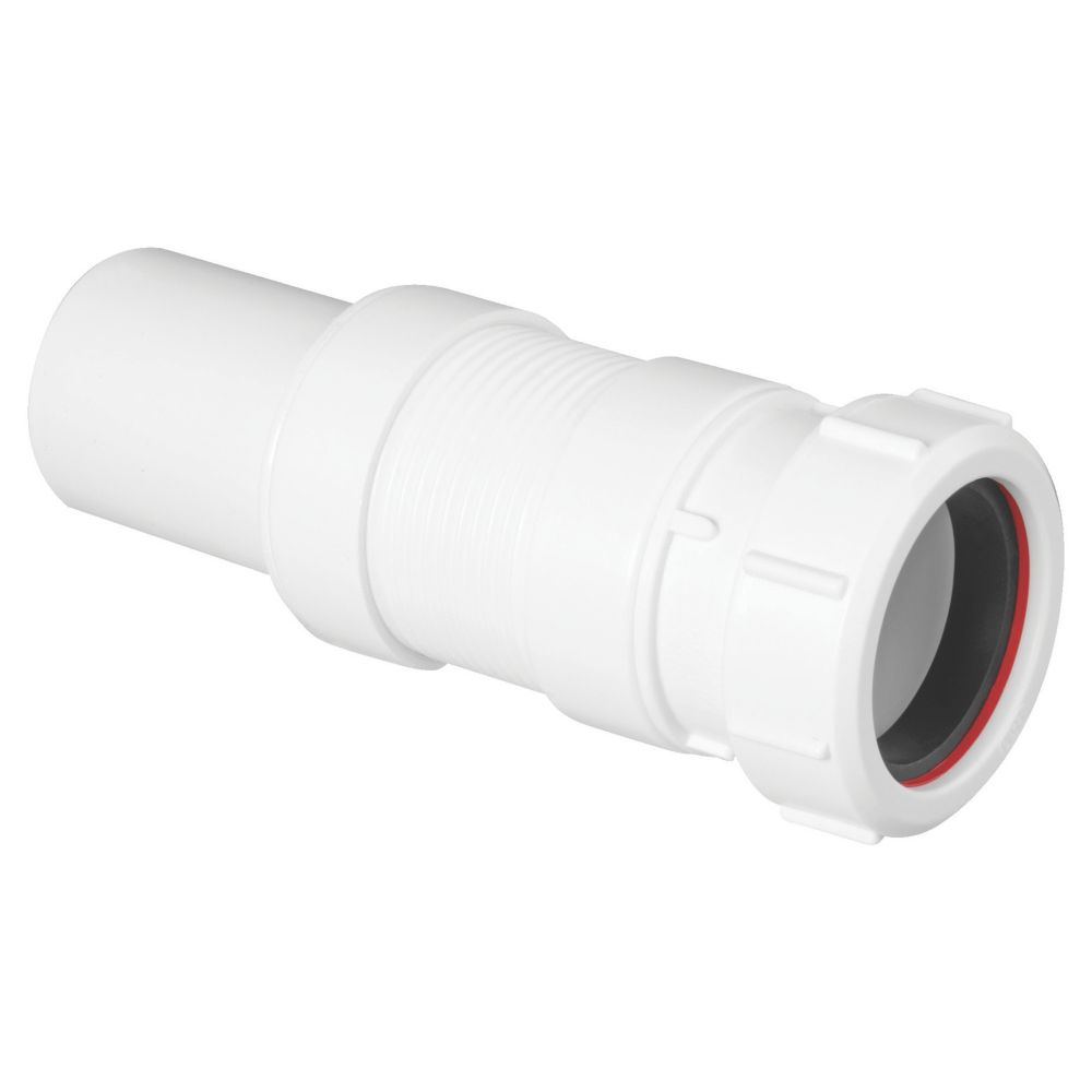 McAlpine Miniflex-5 Flexible Connector White 40mm x 125-175mm - Screwfix