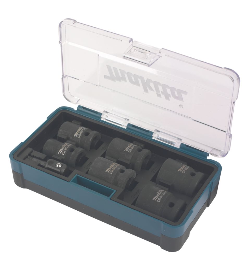 Makita B-69733 1/2” Square Drive Socket Set 7 Pieces - Screwfix