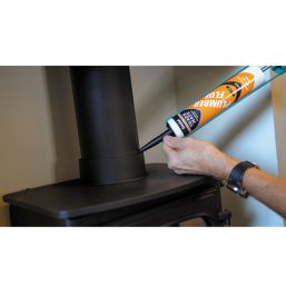 Geocel Trade Mate Plumber Flue Silicone Black 310ml - Screwfix