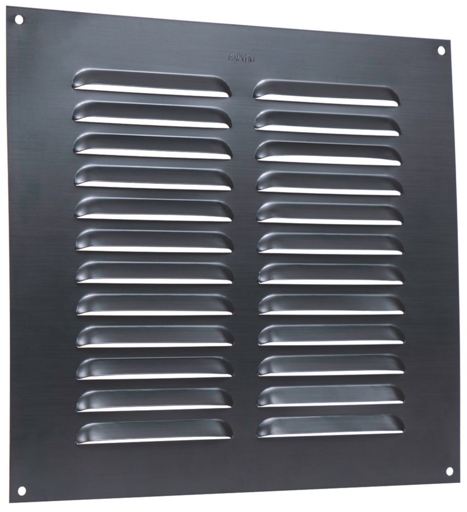 Map Vent Fixed Louvre Vent Matt Anthracite 229mm x 229mm - Screwfix