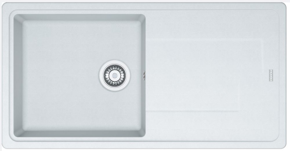 Franke Titan 1 Bowl Tectonite Sink White Reversible 970mm x 500mm ...