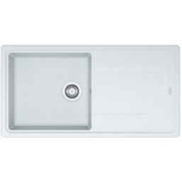 Franke Titan 1 Bowl Tectonite Sink White Reversible 970mm x 500mm ...
