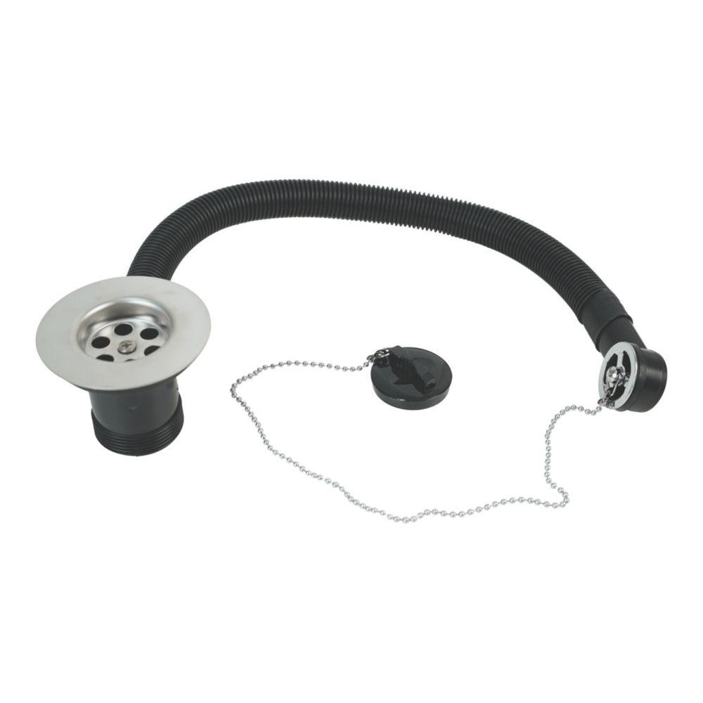 Flomasta Sink Waste with Overflow 12" - Screwfix