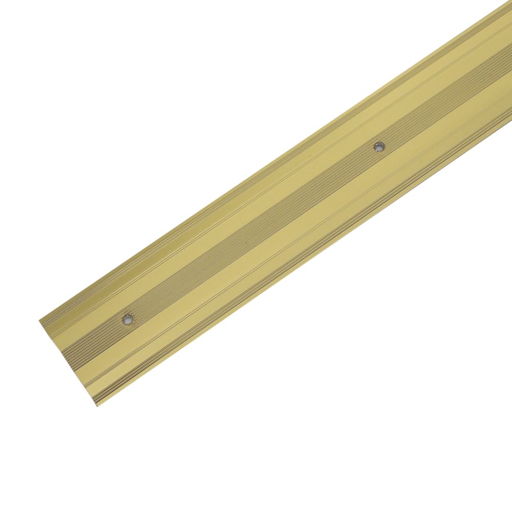 Extra Wide Carpet Cover Strip Gold 0.9m x 60mm - Screwfix
