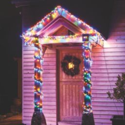 2000 LED Indoor & Outdoor Multi Colour Cluster Christmas Lights - Screwfix