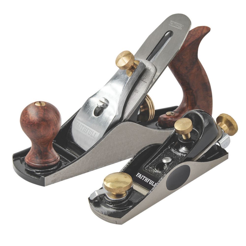 Faithfull Smoothing & Block Plane 2 Pack - Screwfix