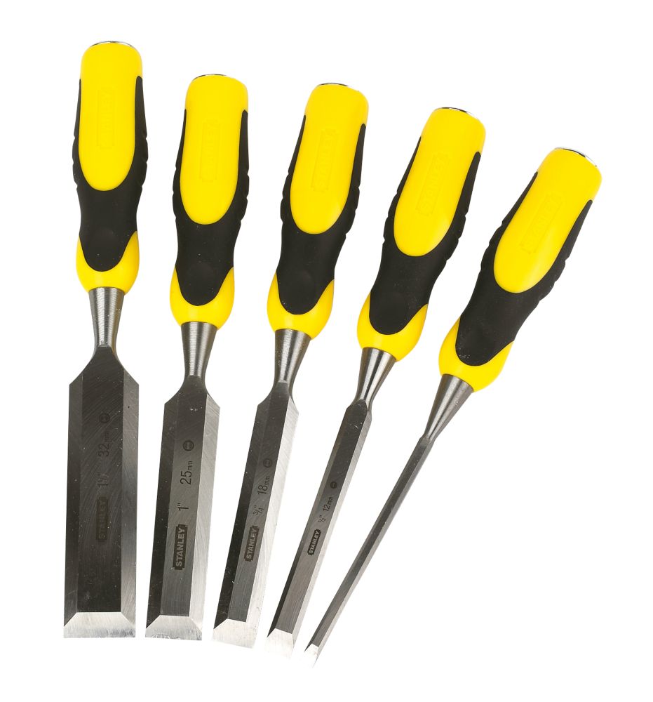 Stanley Bevel Edge Chisel Set 5 Pcs - Screwfix