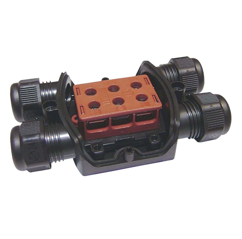 Hylec TeeBox 4-Entry 3-Pole Power Connector Kit - Screwfix