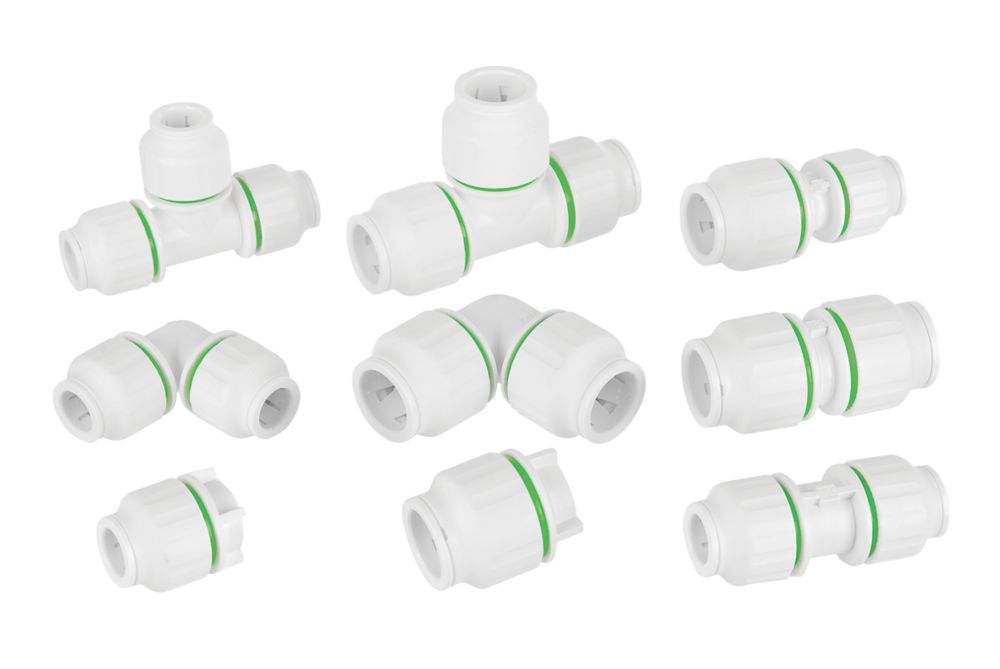 Flomasta Plastic Push-Fit Multipack Mix 100 Pieces - Screwfix