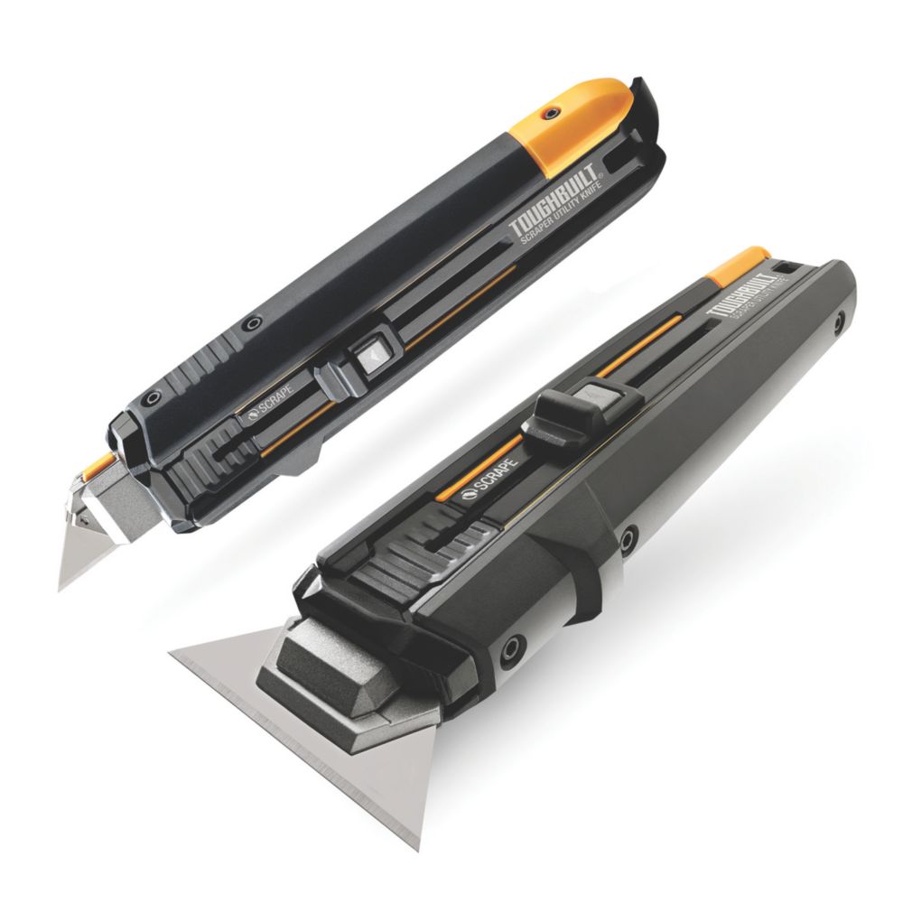 Toughbuilt TB-H4S5-01-R Retractable Utility Knife - Screwfix