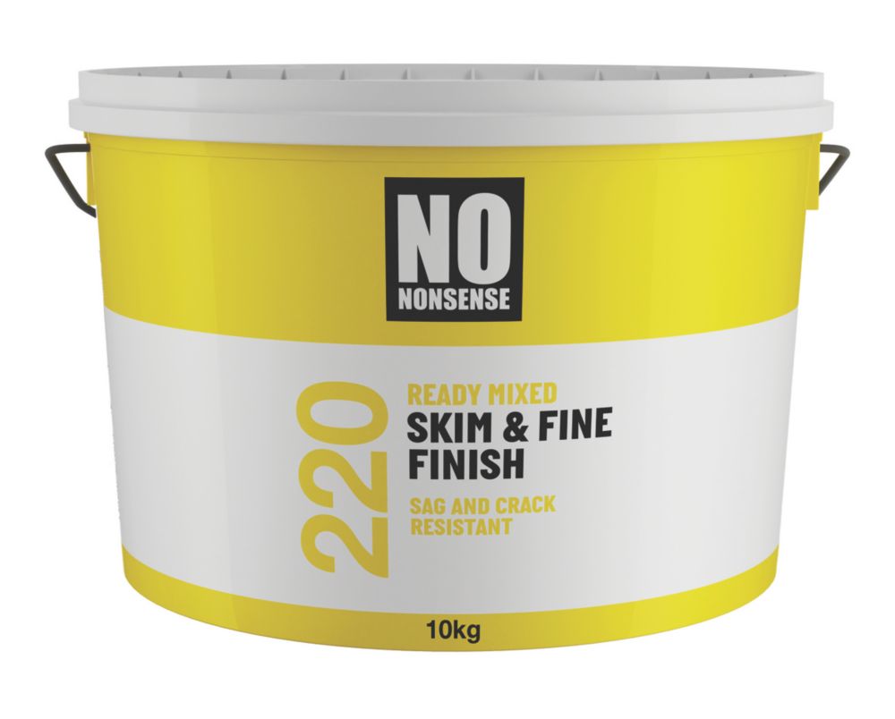 No Nonsense 220 Ready Mixed Skim & Finish Texture Repair White 10kg ...