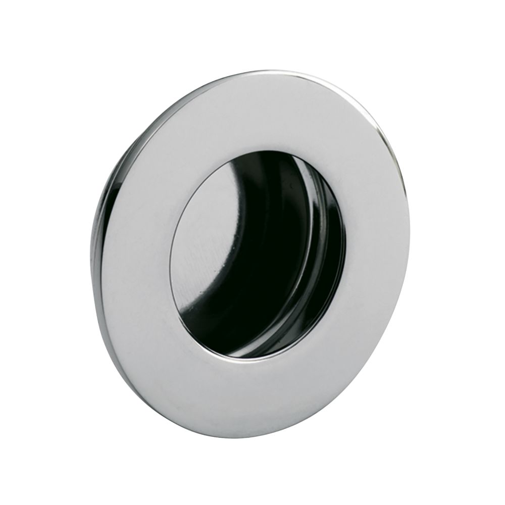 Eurospec Circular Flush Pull Handle 48mm Polished Stainless Steel ...