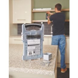 Turbo Silver PZ Double-Countersunk Woodscrews Grab Pack 1000 Pcs - Screwfix