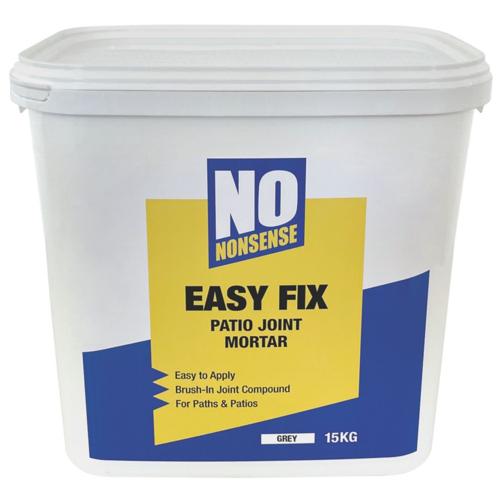 No Nonsense Patio Jointing Mortar Grey 15kg - Screwfix