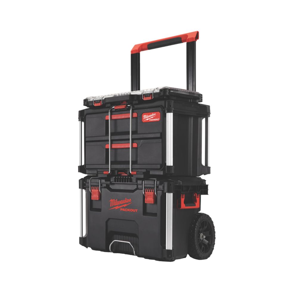 Milwaukee Packout Trolley Toolbox Set 3 Pieces - Screwfix