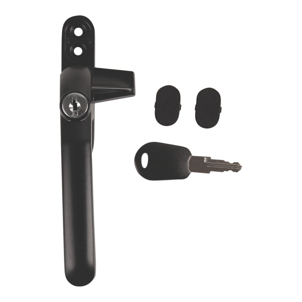 Smith & Locke Left-Handed Window Handle Matt Black - Screwfix