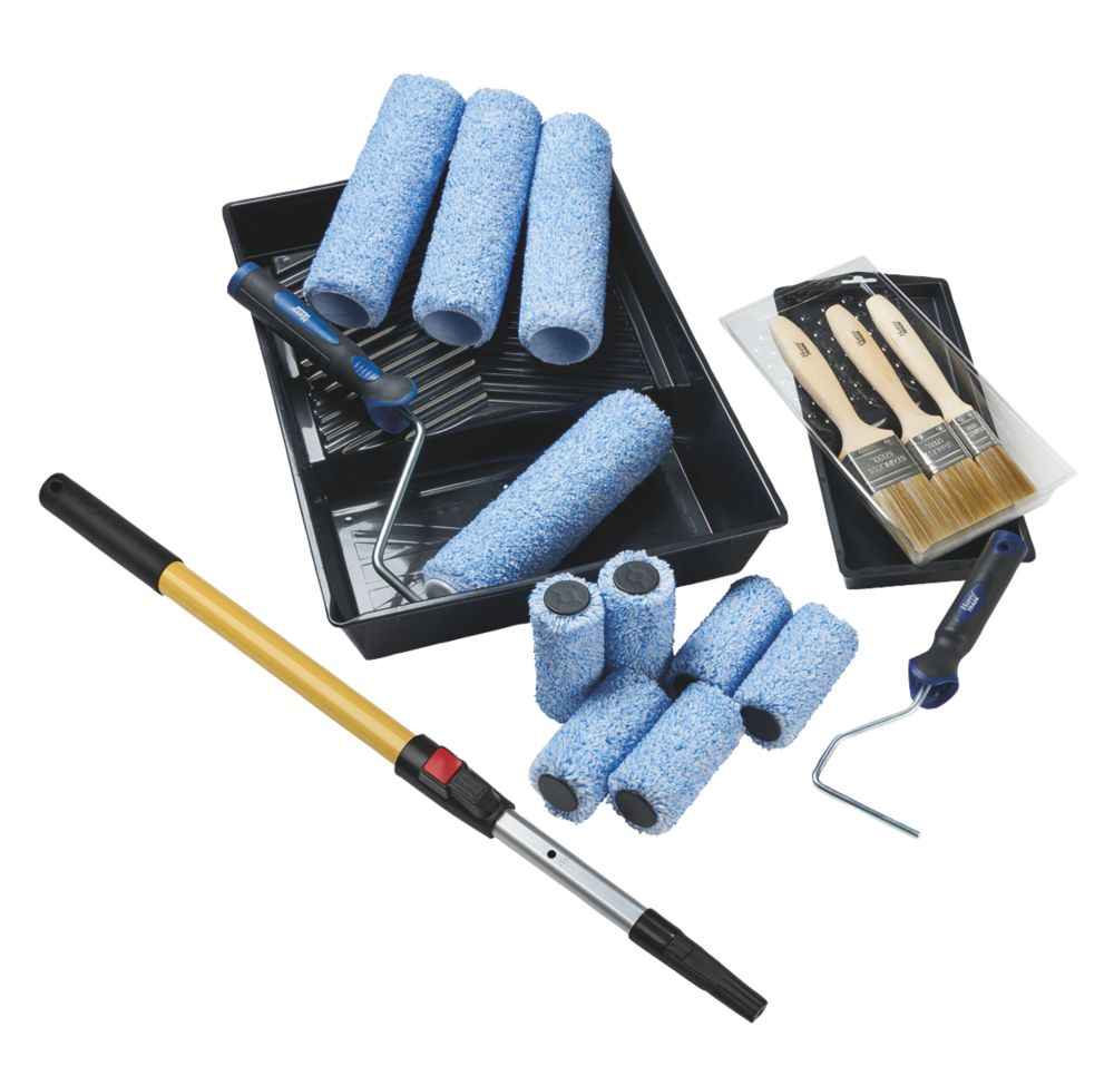 Harris Trade 9" Big Box Roller & Brush Set 19 Pieces | Scuttles, Kits ...