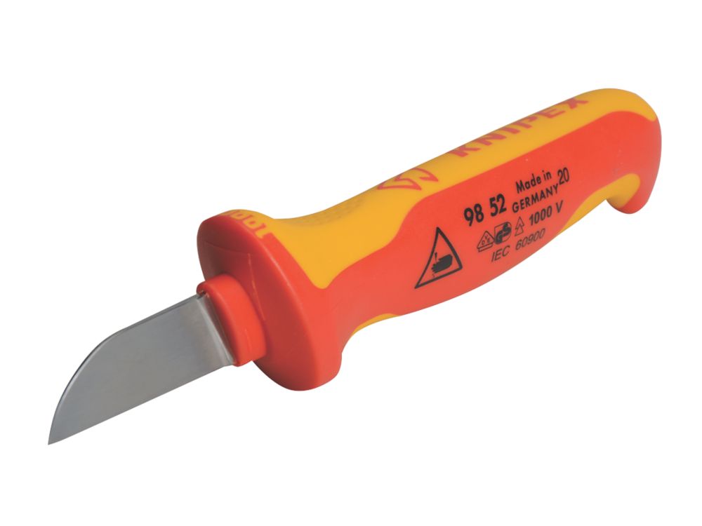 Knipex 98 52 SB VDE Fixed Cable Knife 2" - Screwfix