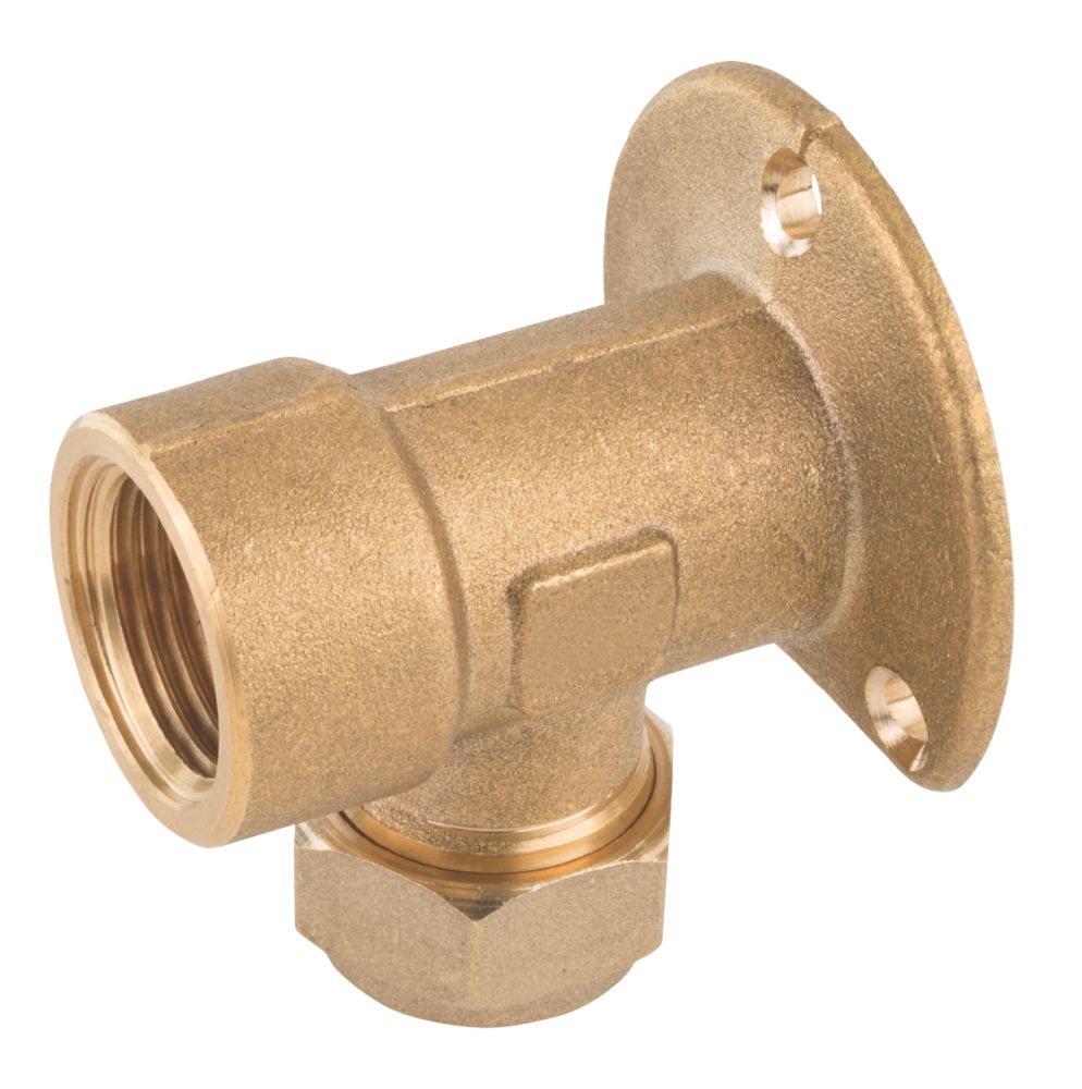 Midbrass Brass Compression Adapting 90° Elbow 1/2" x 1/2" - Screwfix