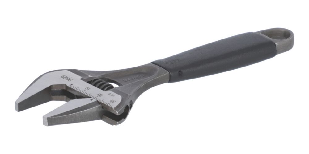Bahco 90 Series Wide-Jaw Adjustable Wrench 12" - Screwfix