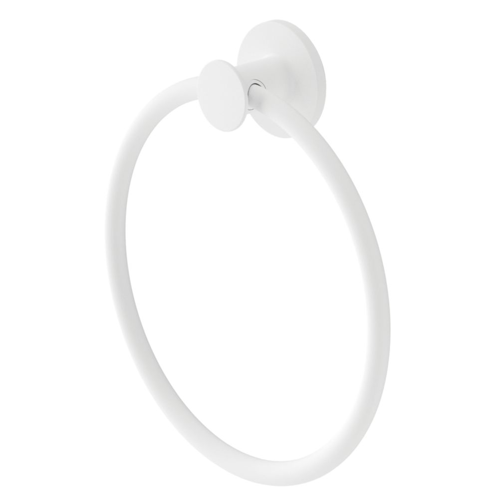Swirl Caldew Bathroom Towel Ring White - Screwfix