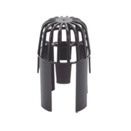 FloPlast Balloon Leaf Guard Black 65-68mm - Screwfix