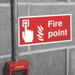 Essentials Non Photoluminescent "Fire Alarm Call Point" Sign 200mm x ...