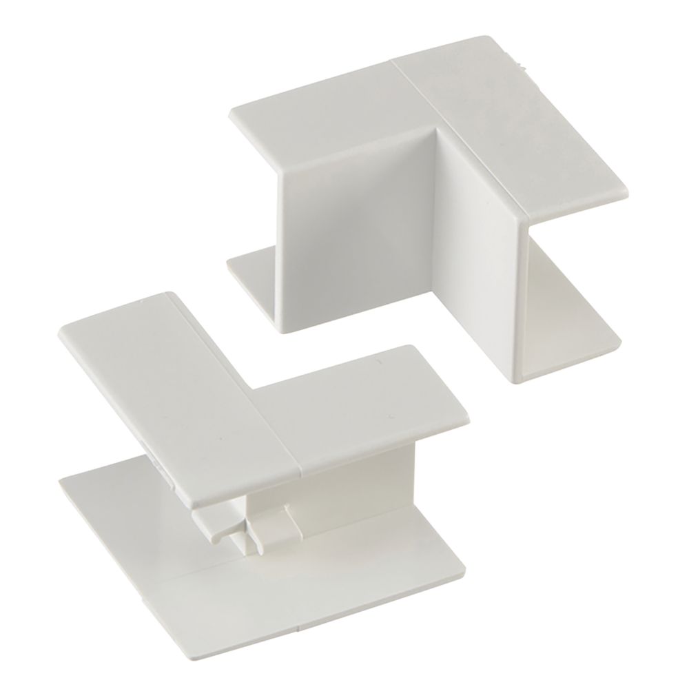 Deta TTE Internal Trunking Angles 25mm x 16mm 2 Pack - Screwfix