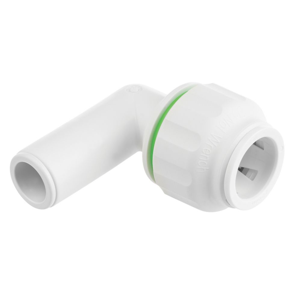 Flomasta Plastic Push-Fit Equal 90° Stem Elbow 22mm | Pipe Fittings ...