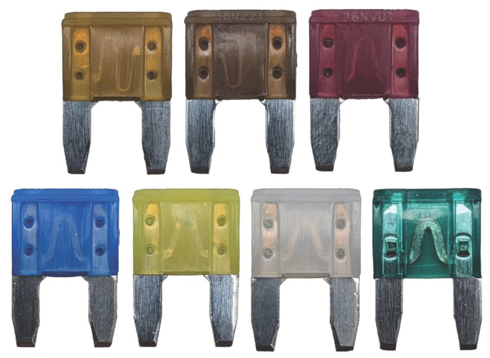 Pearl Consumables Assorted Mini Blade Auto Fuses 5-30A 80 Pieces - Screwfix