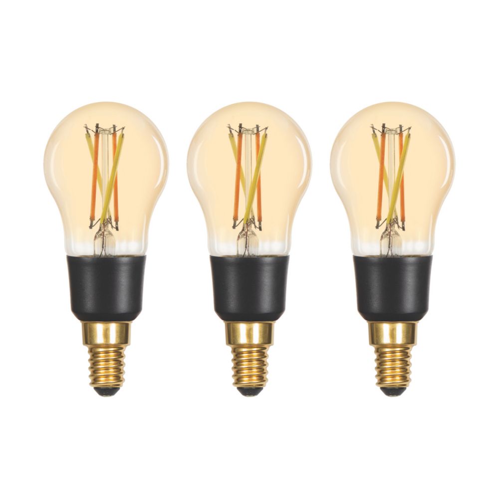 LAP E14 Mini Globe LED Virtual Filament Smart Light Bulb 4.2W 470lm 3 ...