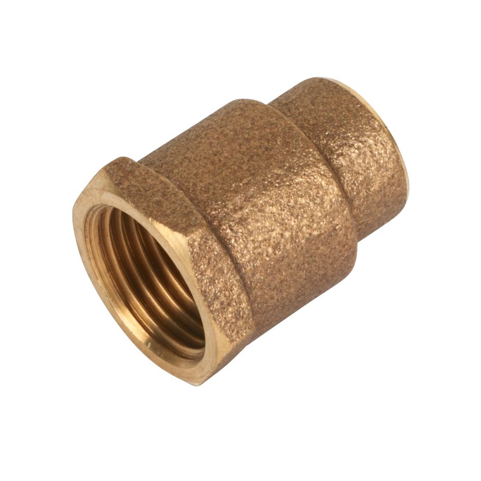 Endex Brass End Feed Adapting Female Coupler 15mm x 1/2" - Screwfix