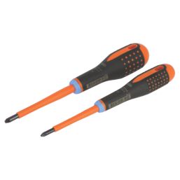 Bahco ERGO Mixed Combination Screwdrivers 2 Piece Set - Screwfix
