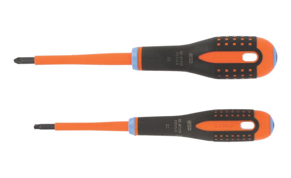 Bahco ERGO Mixed Combination Screwdrivers 2 Piece Set - Screwfix