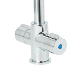 Dual-Lever Mono Mixer Kitchen Tap Chrome - Screwfix
