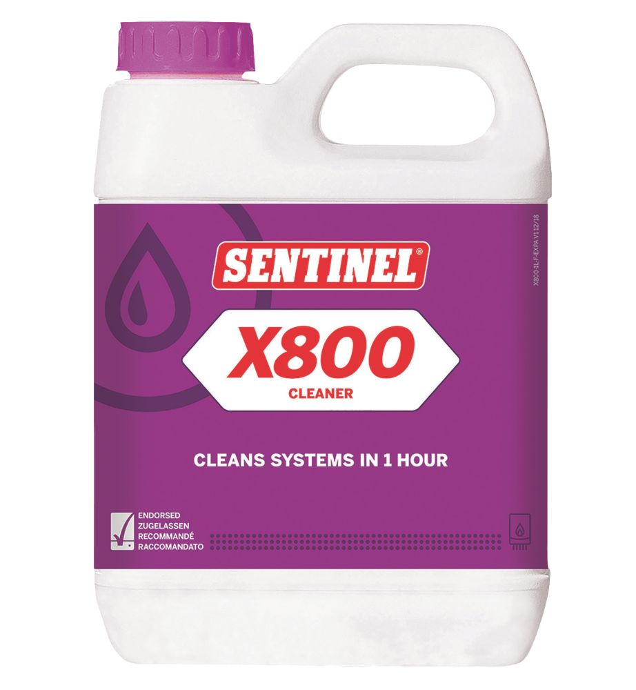 Sentinel X800 Central Heating System Cleaner 1Ltr - Screwfix