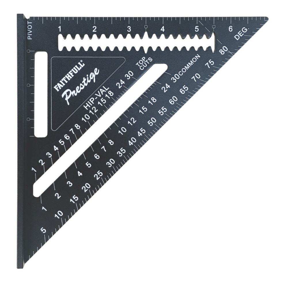 Faithfull Quick (Imperial) Rafter Square 7" (180mm) - Screwfix