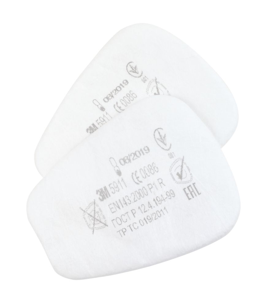 3M 5911 Particulate Filters P1R 2 Pack - Screwfix