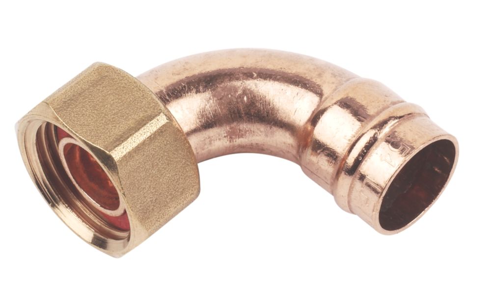 Flomasta Solder Ring Angled Tap Connectors 15mm x ½" 5 Pack | Pipe ...