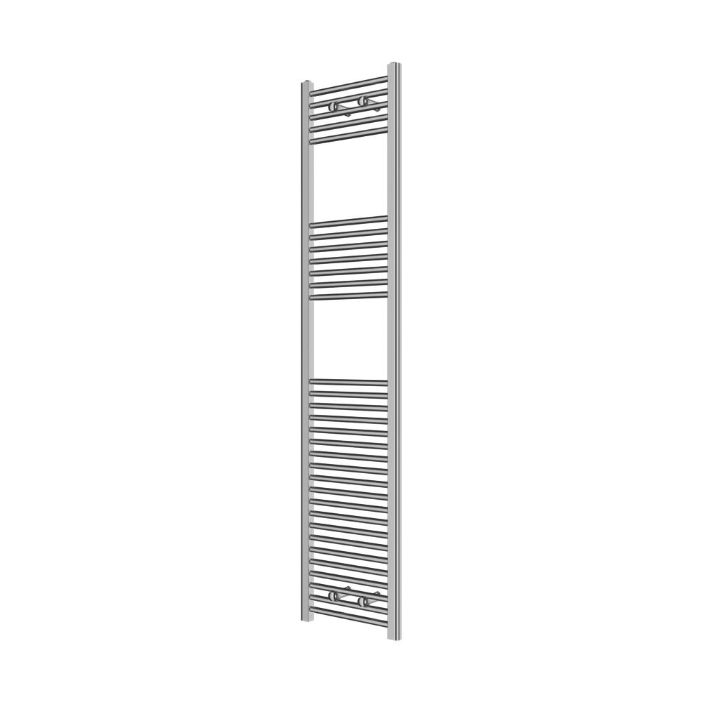 Flomasta 1800mm x 400mm 1858BTU Chrome Flat Towel Radiator - Screwfix