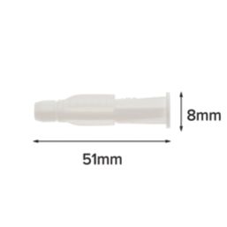 Corefix One Heavy Duty Universal Wall Plugs 8mm x 51mm 24 Pack - Screwfix