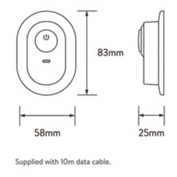 Aqualisa Visage Shower Remote Control Chrome - Screwfix