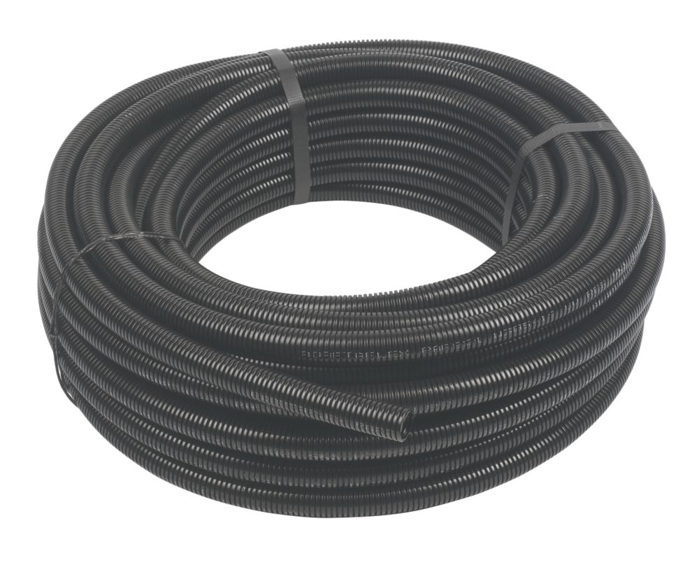 Adaptaflex Flexible Conduit 21mm x 25m Black - Screwfix