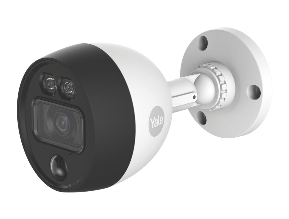 Yale YSV-1CSMD White Wired 1080p Indoor & Outdoor Bullet CCTV Camera ...