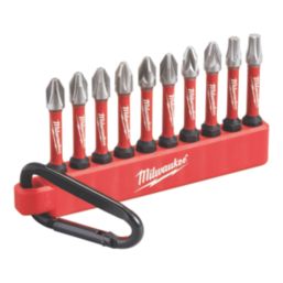 Milwaukee Shockwave 2mm Round Shank Mixed Screwdriver Bit Set 10 Pieces ...