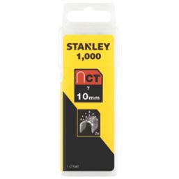 Stanley Round Staples Bright 10mm x 10mm 1000 Pack - Screwfix