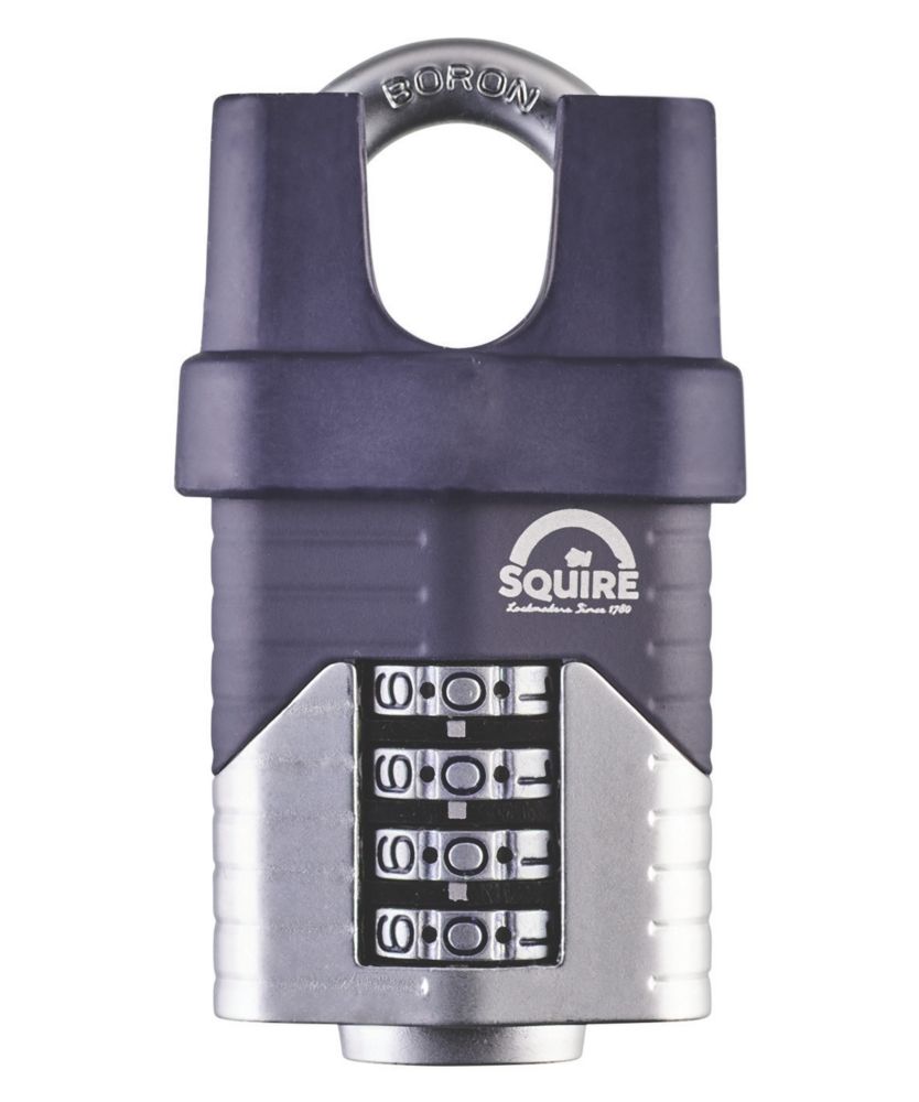 Squire Vulcan Weatherproof Closed Shackle Combination High Security ...