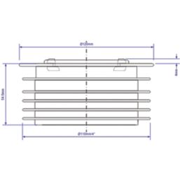 McAlpine Push-Fit 1-Inlet Drain Connector 110mm - Screwfix