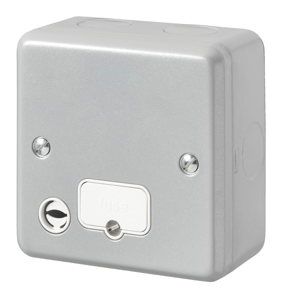 MK Metal-Clad Plus 13A Unswitched Metal Clad Fused Spur & Flex Outlet ... MK Metal-Clad Plus 13A Unswitched Metal Clad Fused Spur & Flex Outlet ...