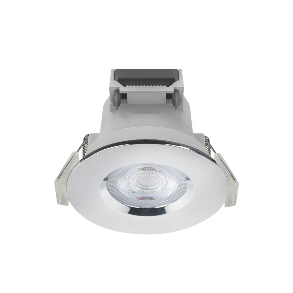 LAP Ubertas Fixed LED Downlight Polished Chrome 4W 420lm - Screwfix